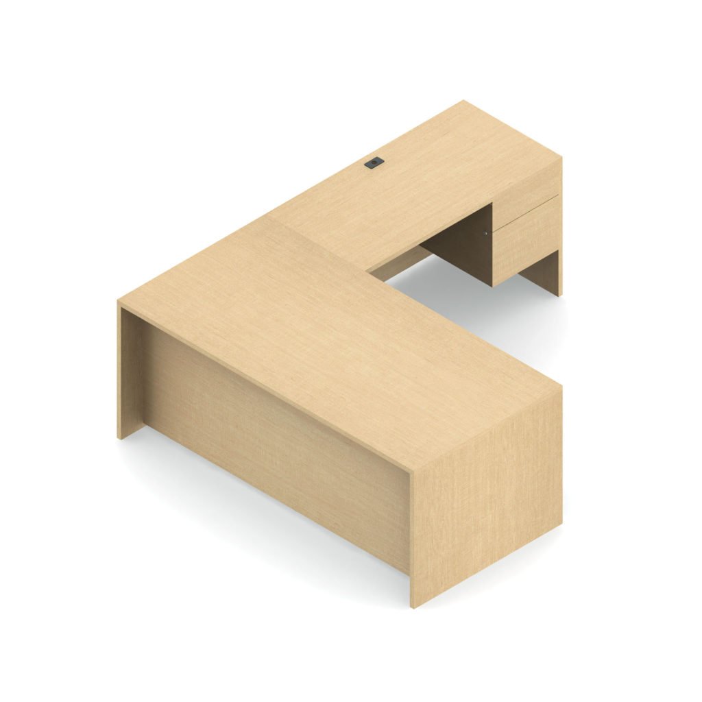 L-Shaped Adaptabilities Typical (Left) Executive Desk With Return
