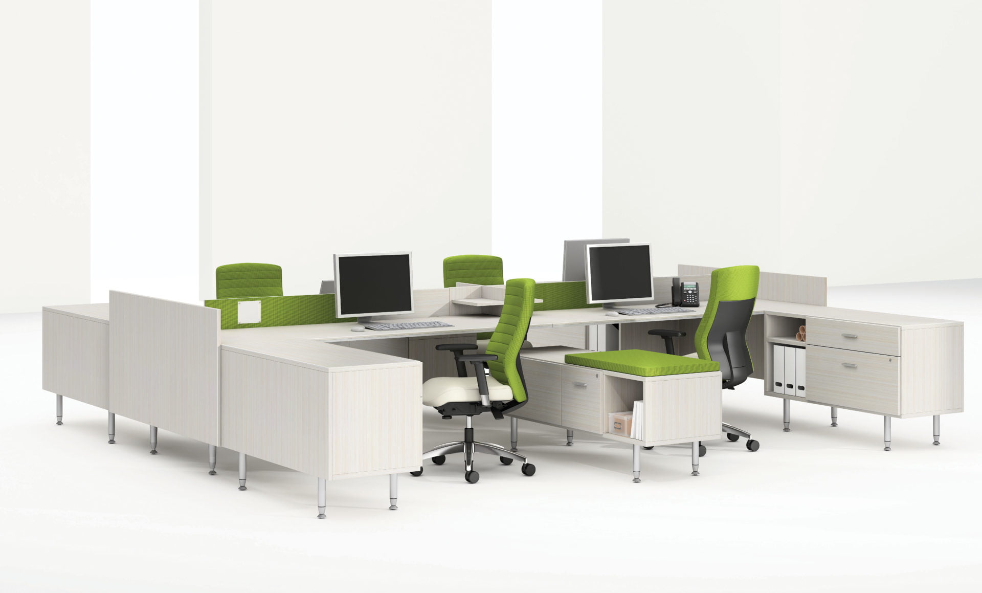 SideBar Modular Desk Benching | ROSI Office Systems, Inc