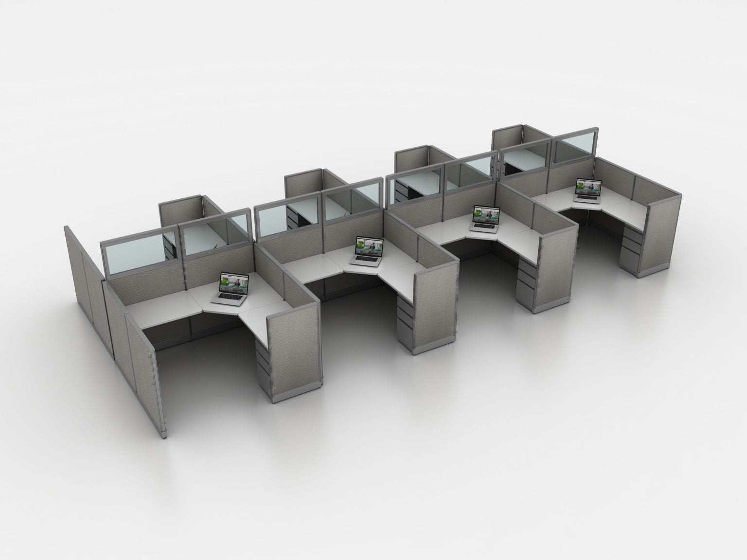 Glass Panel Workstations – ROSI Office Systems, Inc