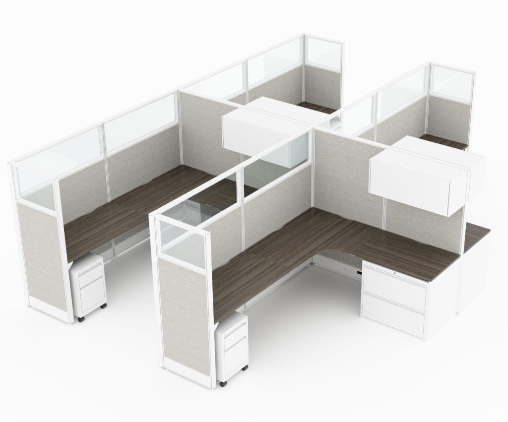 4-Pack Cubicles Archives | ROSI Office Systems, Inc