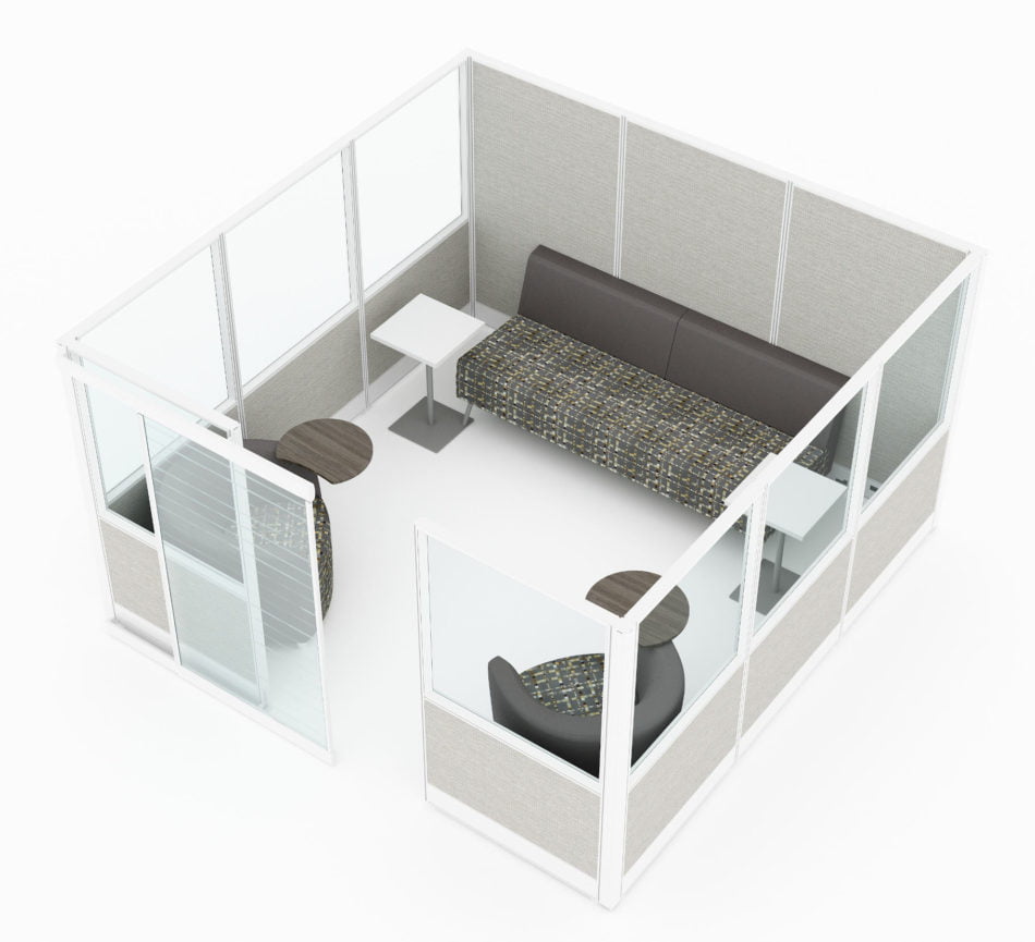 Compile Cubicle Workspace – CM520 with Right-side Door
